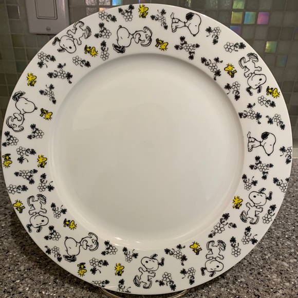 Peanuts | Kitchen | Peanuts Snoopy Woodstock Floral Dinner Plate 726 ...